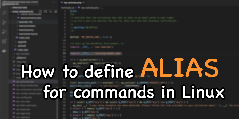 How To Define Alias For Command In Linux TommyDo